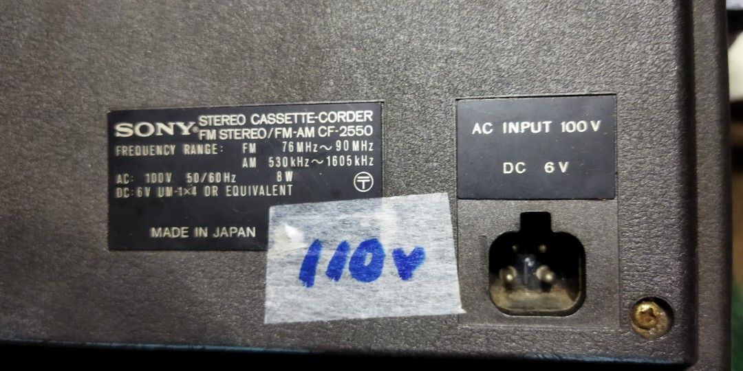 Sony CFD-2550 Cassette Radio, Audio, Portable Music Players on Carousell