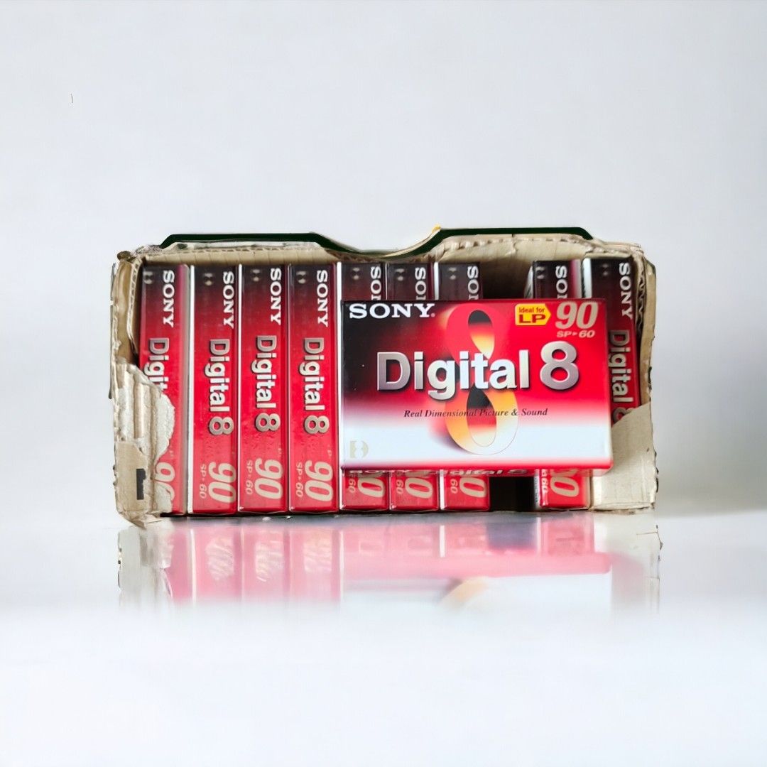 Sony Digital 8 Video Cassette Kaset N8-60P2 E 8mm, Fotografi di Carousell