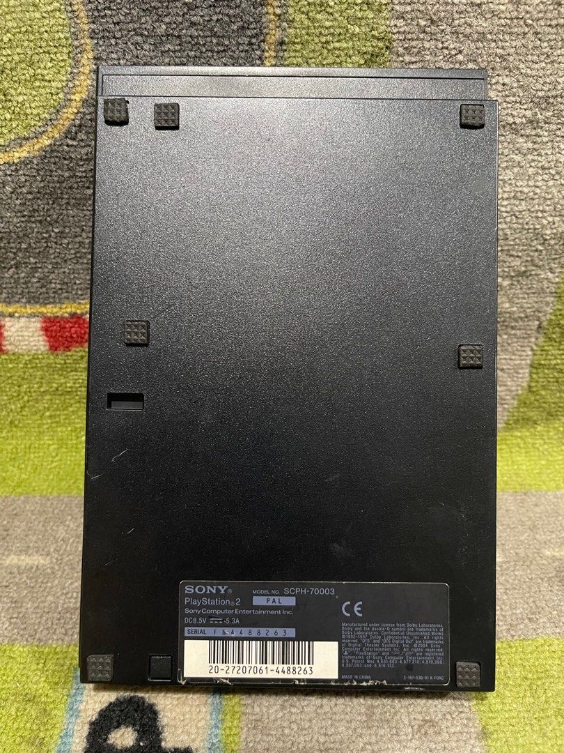 Sony playstation 2 slim console unit PAL SCPH-7003 dc 220v, Video Gaming, Video Game Consoles ...