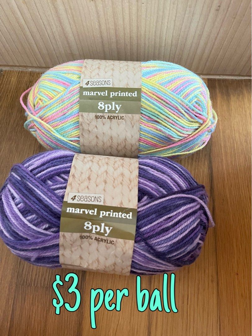 Spotlight 8ply Acrylic Yarn, Hobbies & Toys, Stationery & Craft, Craft ...