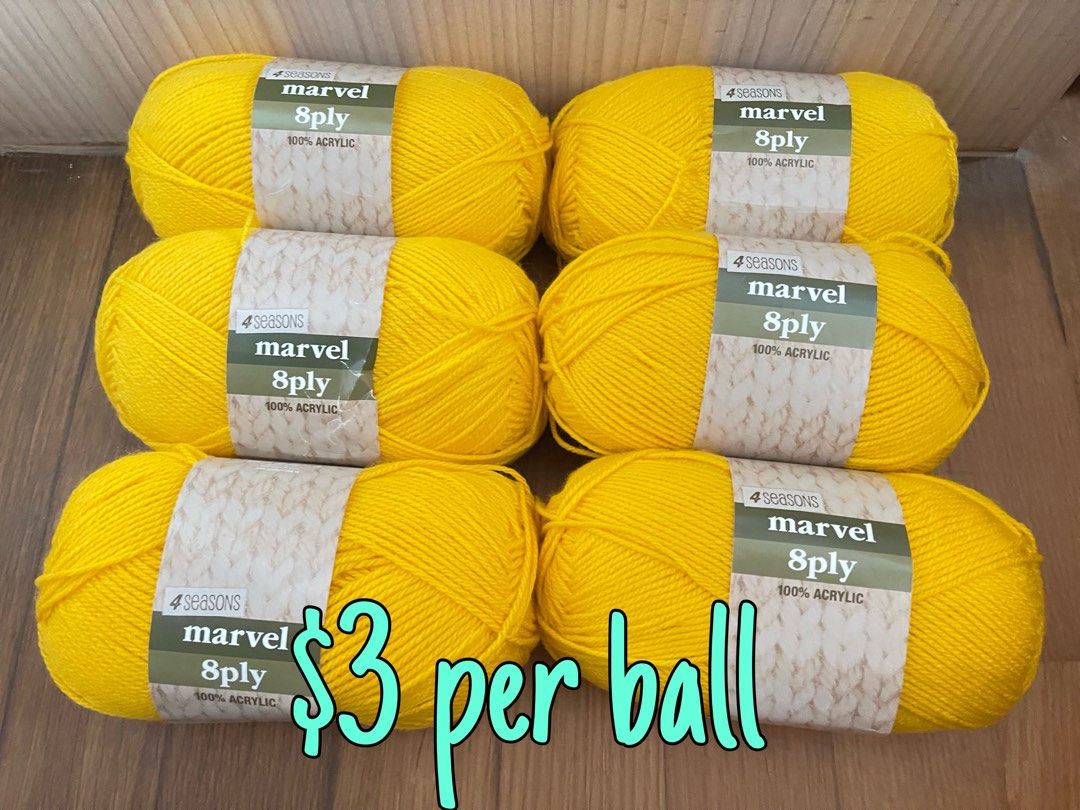 Spotlight 8ply Acrylic Yarn, Hobbies & Toys, Stationery & Craft, Craft ...
