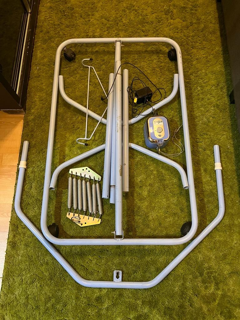 Spring Cot Full Set Cradle Stand + Motor, Babies & Kids, Baby Nursery ...