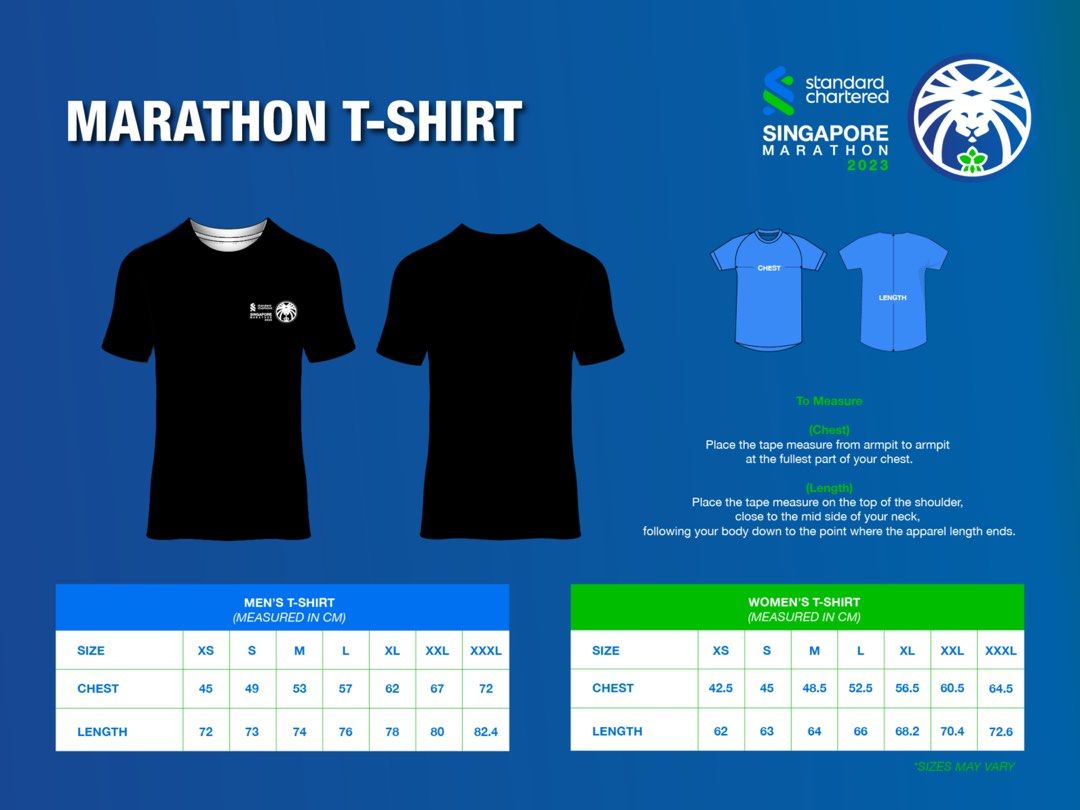 Standard Chartered Singapore Marathon 2023 race singlet and shoe bag ...