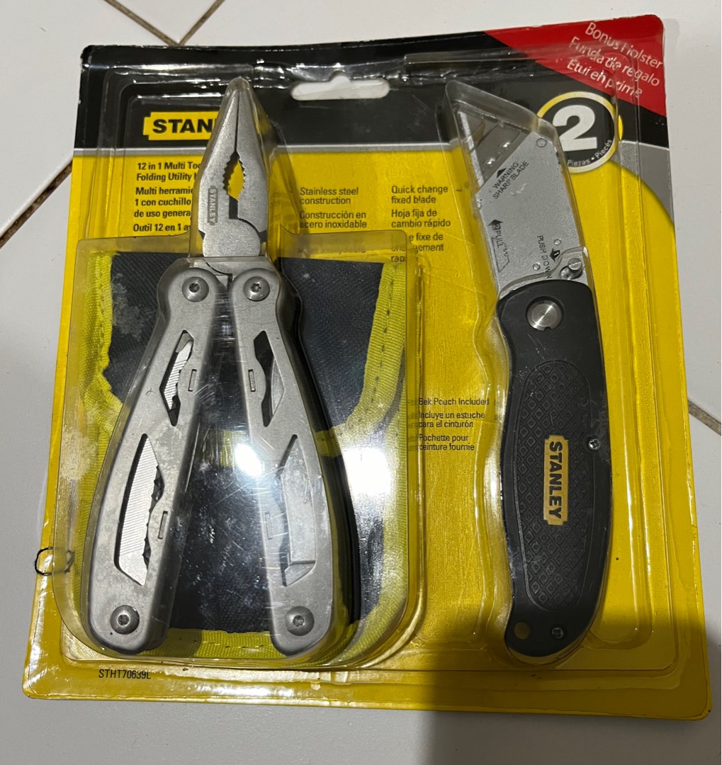 Stanley 12 in 1 Multi Tool Set (Brand New), Furniture & Home Living ...