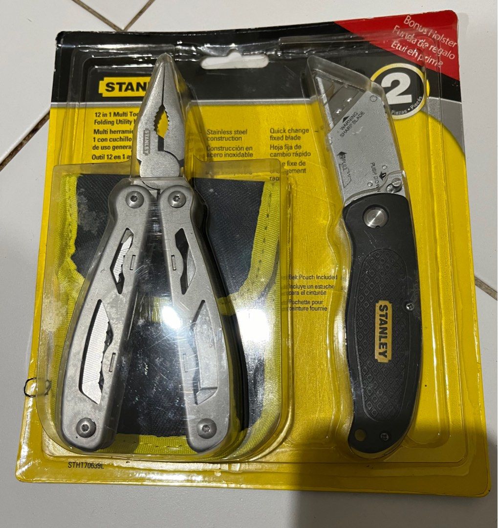 Stanley 12 in 1 Multi Tool Set (Brand New), Furniture & Home Living ...