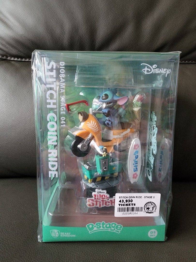 Stitch Coin Ride Figurine, Hobbies & Toys, Toys & Games on Carousell