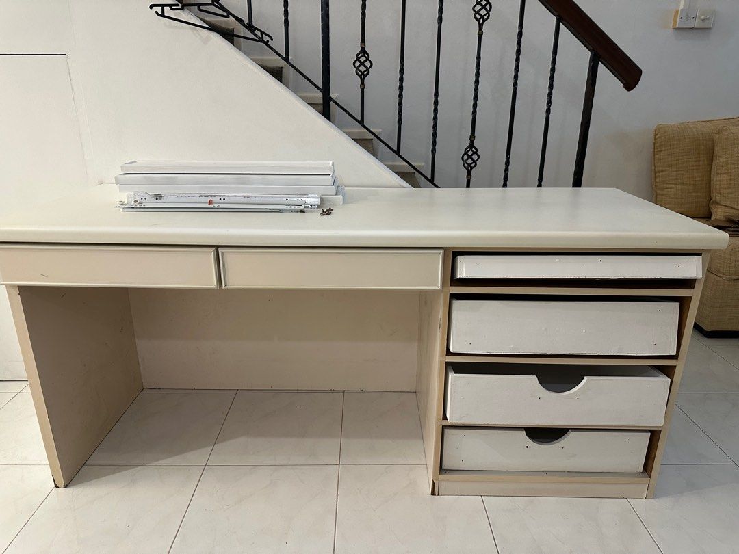 STUDY TABLE WITH DRAWERS, Furniture & Home Living, Furniture, Tables ...