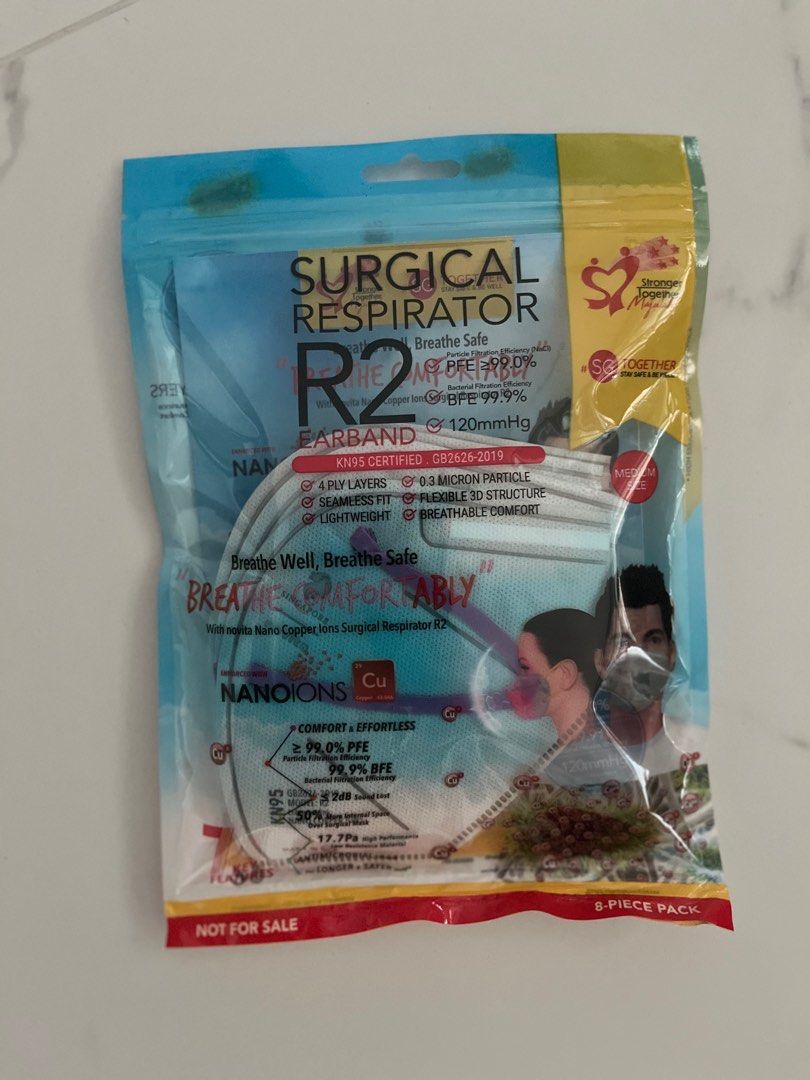 Surgical Respirator R2, Health & Nutrition, Face Masks & Face Shields ...