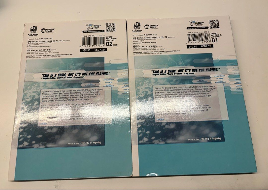 Sword Art Online- Aincard Manga Series, Hobbies & Toys, Books ...