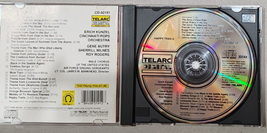 Telarc Digital Audiophile CD Happy Trails early pressed Made in USA, Hobbies & Toys, Music ...
