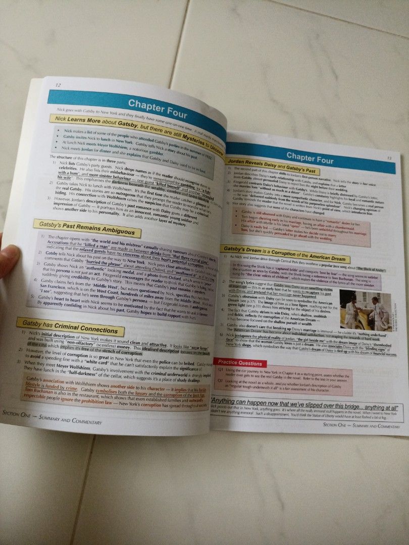 The Great Gastby Text Guide (A Level Textbook), Hobbies & Toys, Books ...