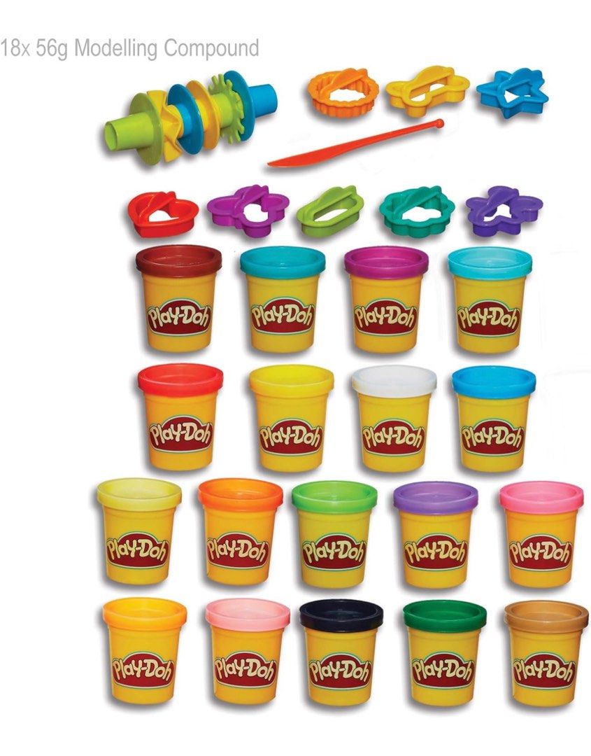 Play-Doh Super Color Kit (18 tubs), multicolor, Hobbies & Toys, Toys ...