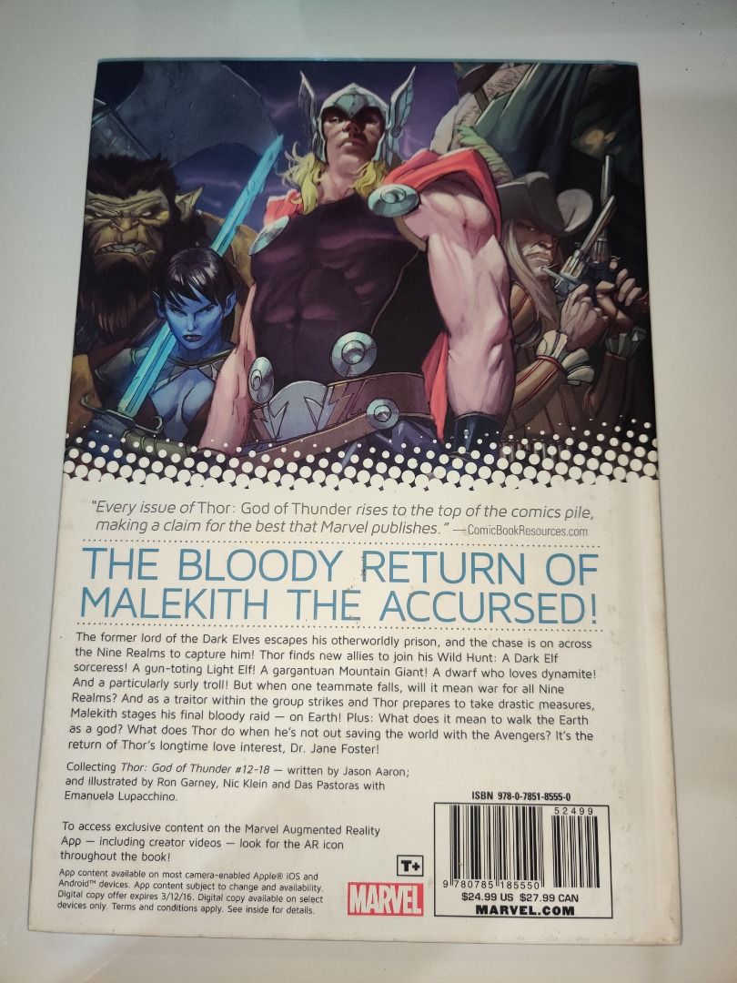 Thor: God of Thunder Volume 3: The Accursed, Hobbies & Toys, Books ...