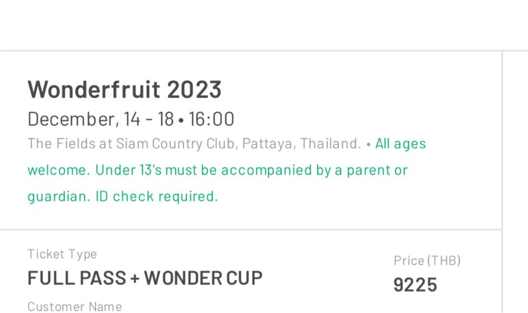 Ticketmelon - E-tickets for Wonderfruit, Tickets & Vouchers, Event ...