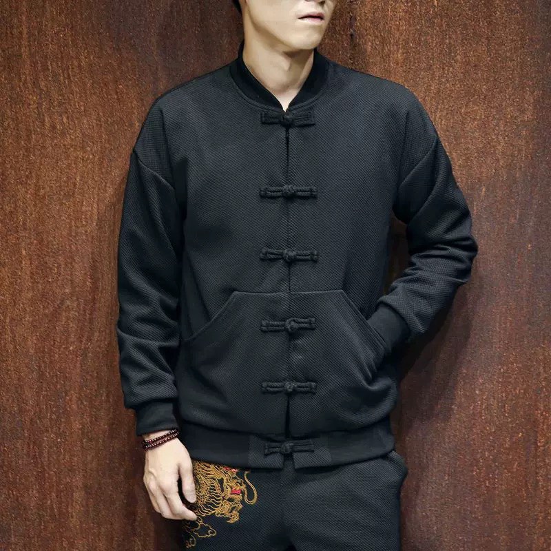 Traditional chinese stylish black jacket, Men's Fashion, Coats, Jackets ...