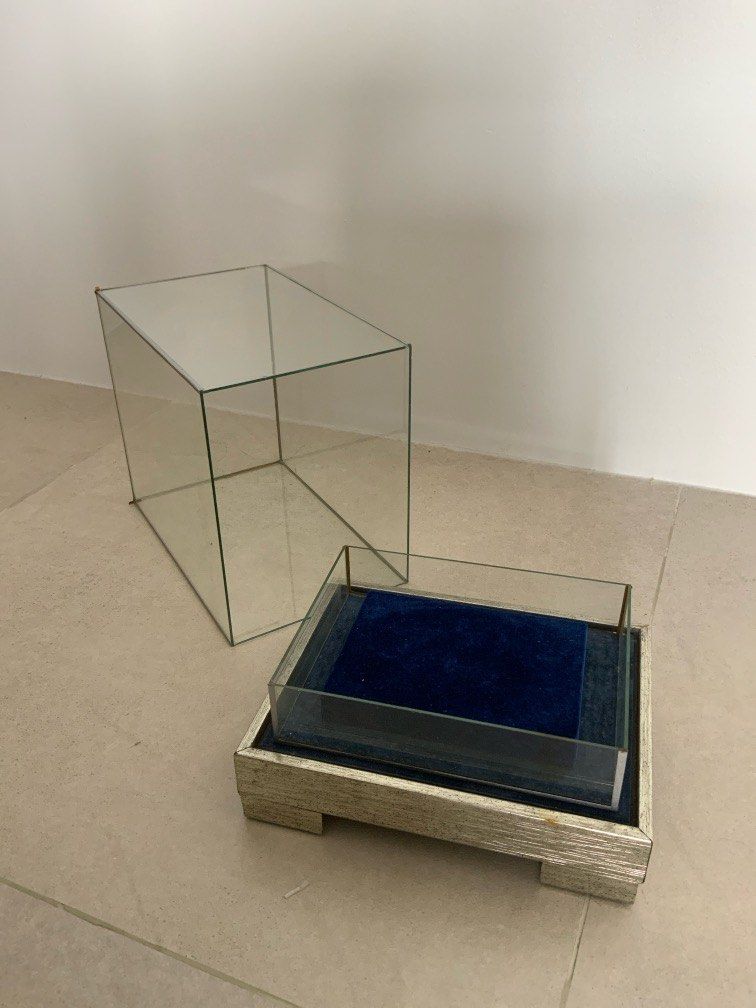 Transparent Glass Display Case Box, Furniture & Home Living, Furniture ...