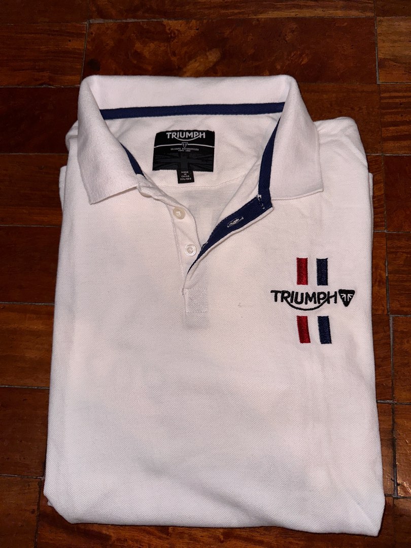 Triumph Motorcycle Collard Shirt, Men's Fashion, Tops & Sets, Tshirts ...