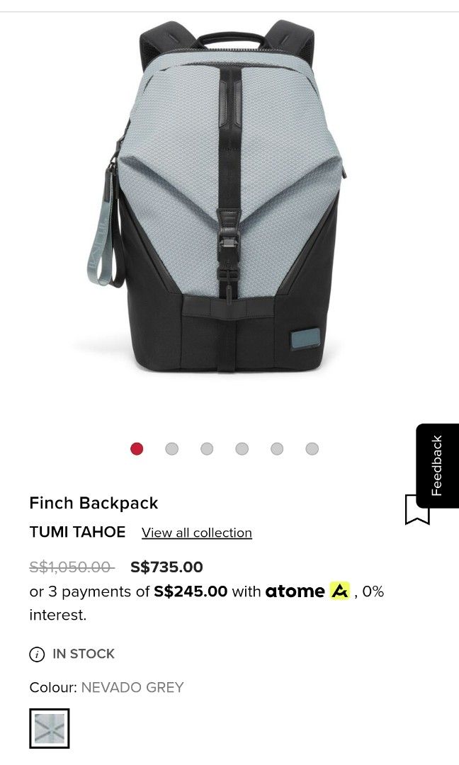 Tumi Tahoe Backpack genuine not fake!, Men's Fashion, Bags, Backpacks ...
