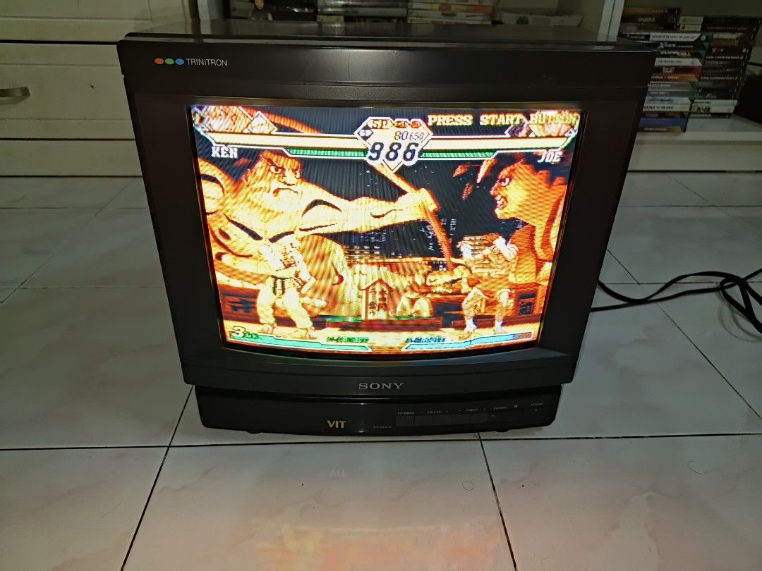 Tv Crt Sony Trinitron 14 Inci Color Kv 1484 For Ps1 Ps2 Nintendo Sega Tv And Home Appliances