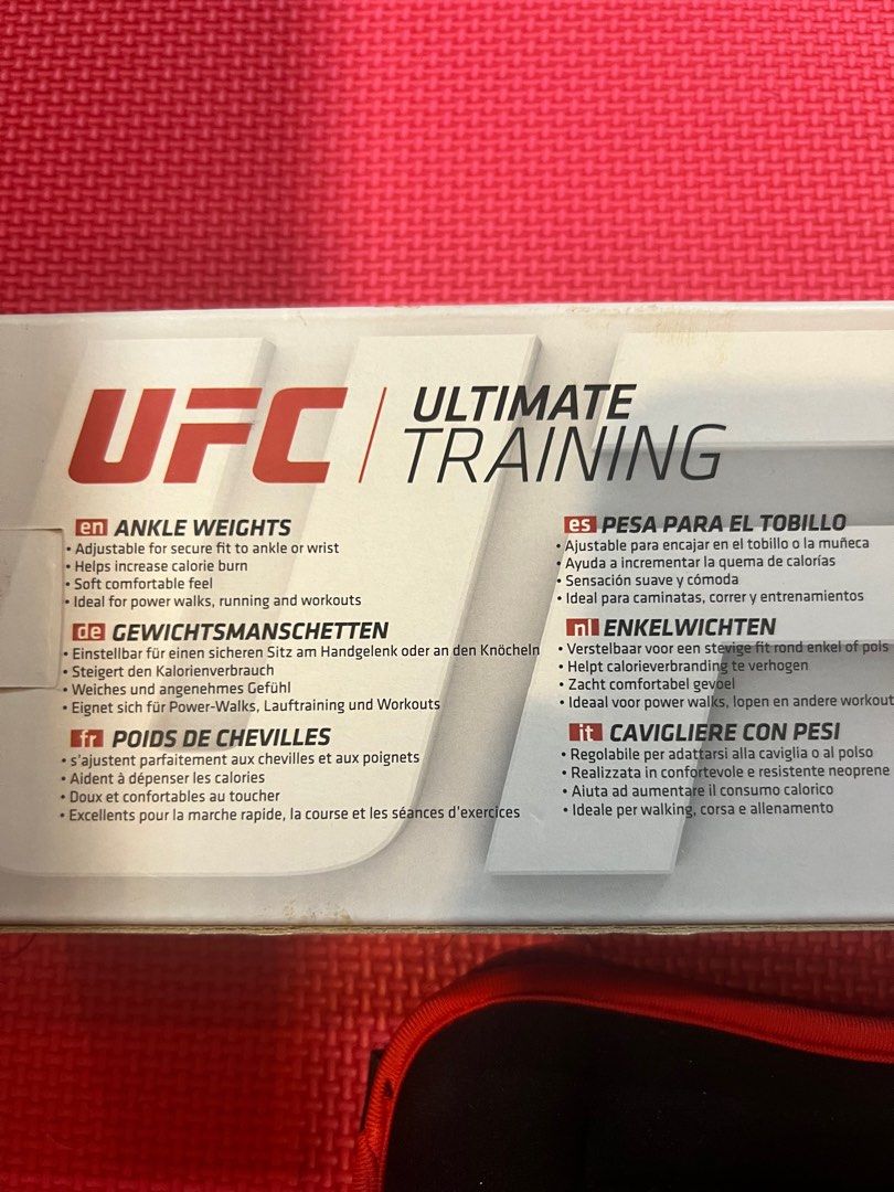 UFC Ankle Weights, Sports Equipment, Exercise & Fitness, Toning ...