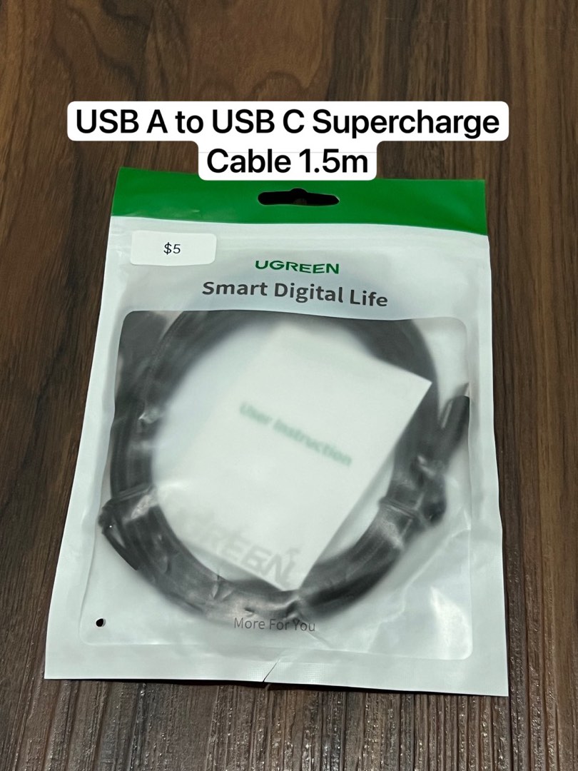 Ugreen Assorted Cables (USB A, USB C, UTP LAN Cable), Mobile Phones ...