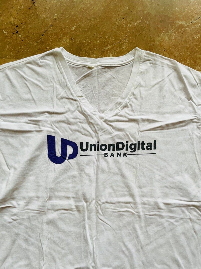 Union Digital Bank Shirt, White, Men's Fashion, Tops & Sets, Tshirts ...