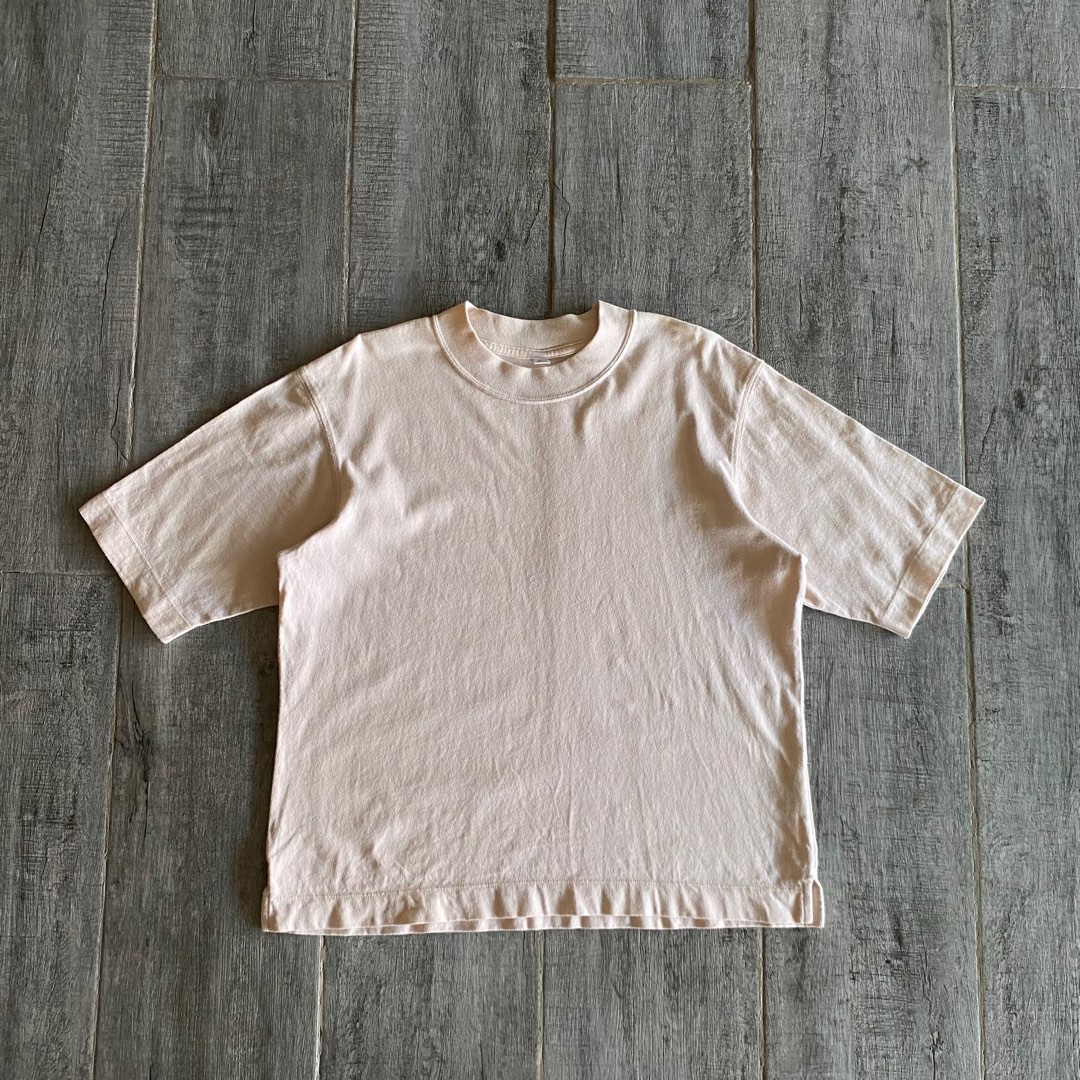 Uniqlo Boxy Style Plain Shirt peach colorway, Women's Fashion, Tops ...