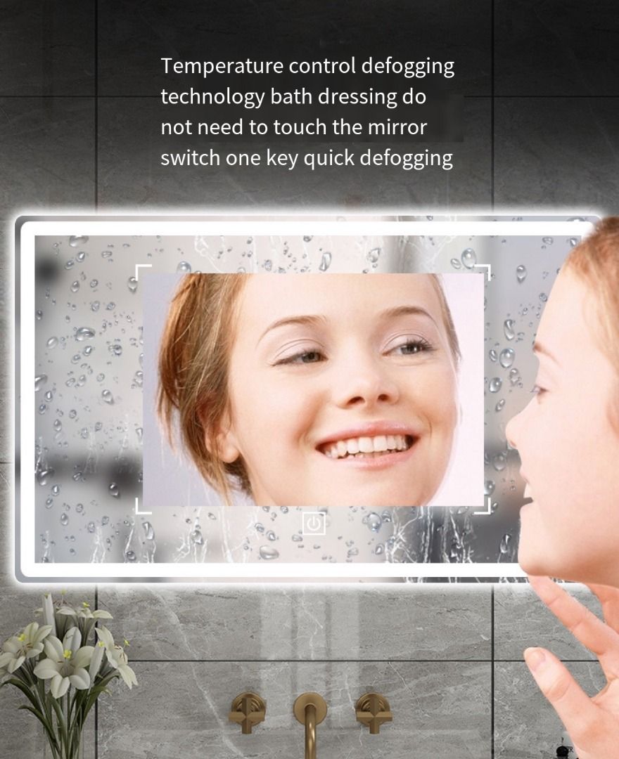 Upgrade Your Bathroom with Elegance and Technology: LED Smart Mirror - Anti-Fog & Touch Screen ...