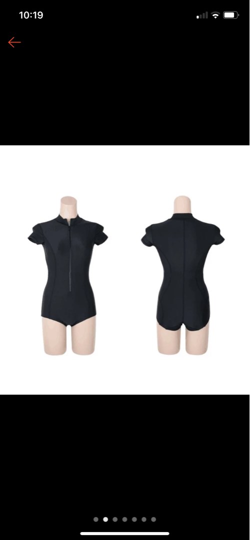 Vida Rash guard Zip Up One Piece Swimwear, Women's Fashion, Swimwear ...