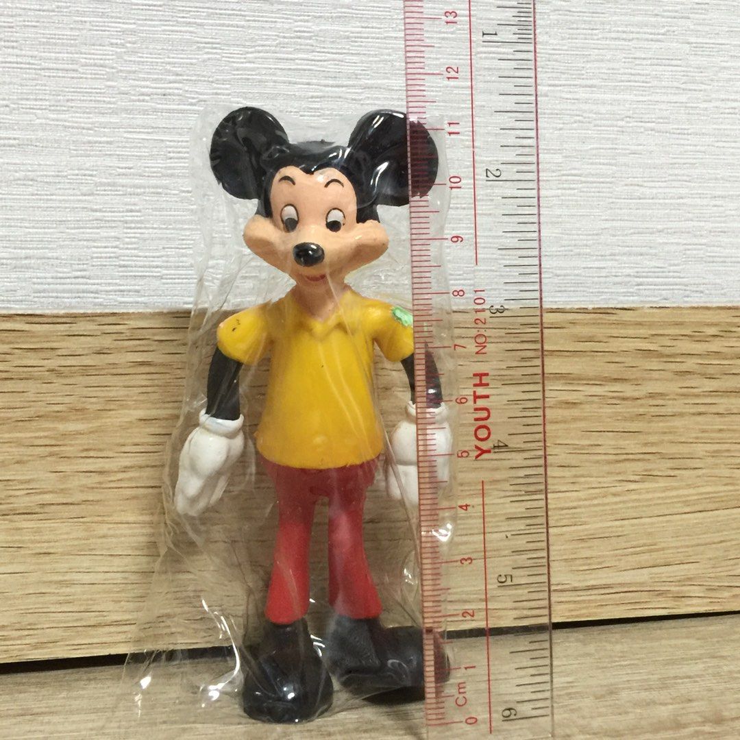 Vintage 12 cm Mickey Mouse Bendable Toy Figure, 興趣及遊戲, 收藏品及紀念品, 古董收藏 ...