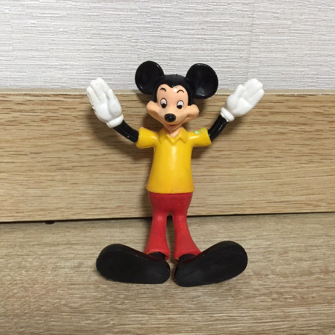 Vintage 12 cm Mickey Mouse Bendable Toy Figure, 興趣及遊戲, 收藏品及紀念品, 古董收藏 ...