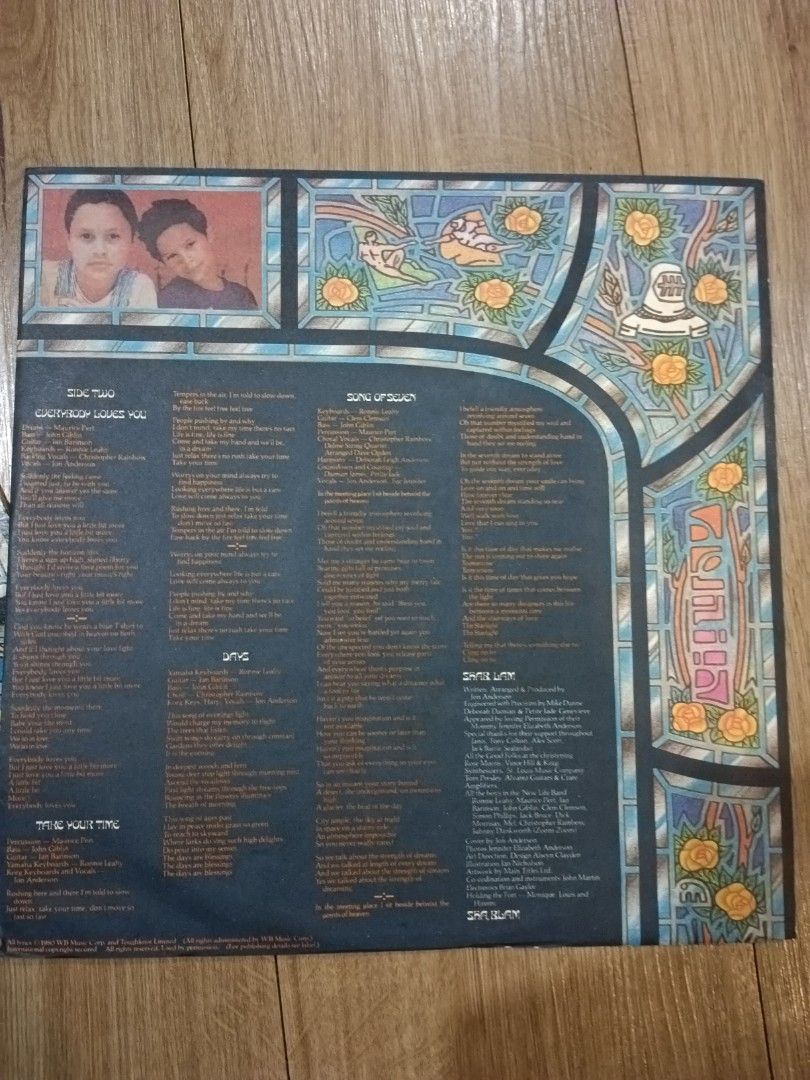 Vintage 1980 Vinyl LP - Jon Anderson - YES - Song of Seven - US print, Atlantic SD 16021, Very ...