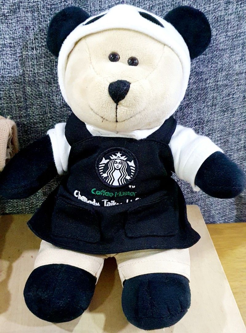 Vintage 2008 Starbucks Bearista bear and China Chengdu limited edition Taikooli Li store plush ...