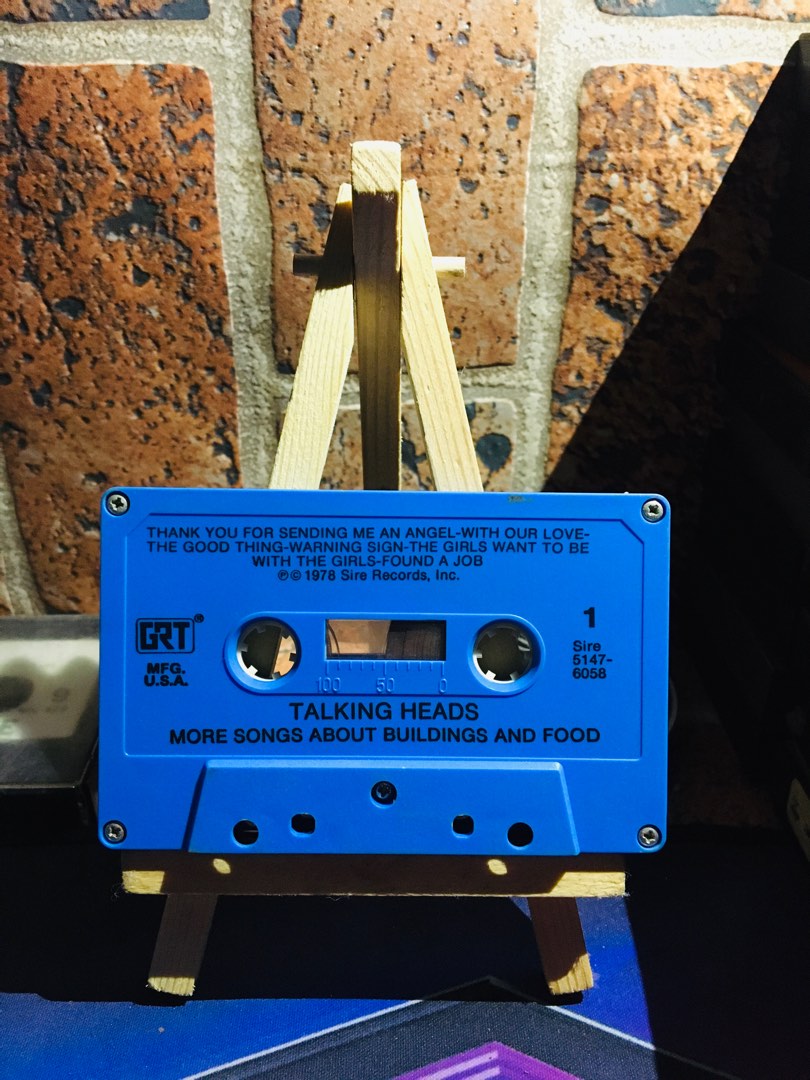VINTAGE CASSETTE: TALKING HEADS MORE SONGS ABOUT BUILDINGS AND FOOD ...