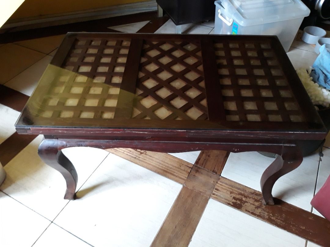 Vintage like Capiz Center Table, Furniture & Home Living, Furniture ...