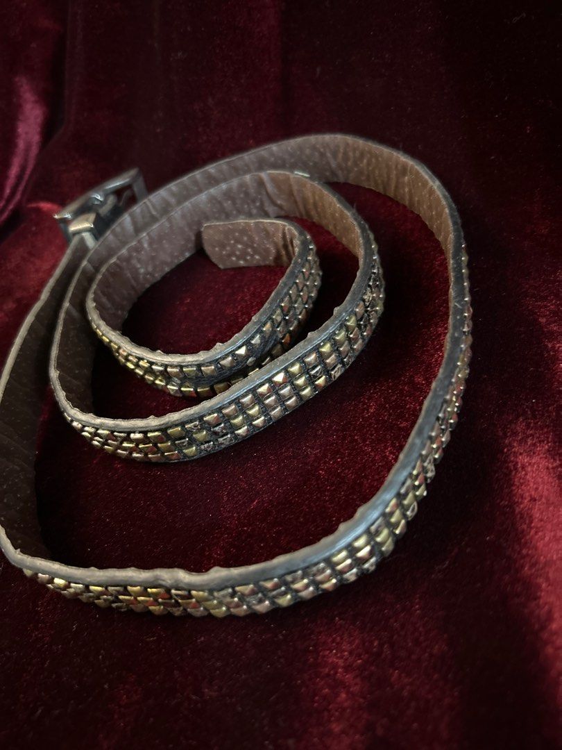 Vintage old studded belt, Women's Fashion, Watches & Accessories, Belts ...