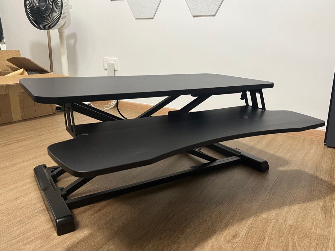 VIVO 32 inch Desk Converter, Height Adjustable Riser, Sit to Stand Dual ...