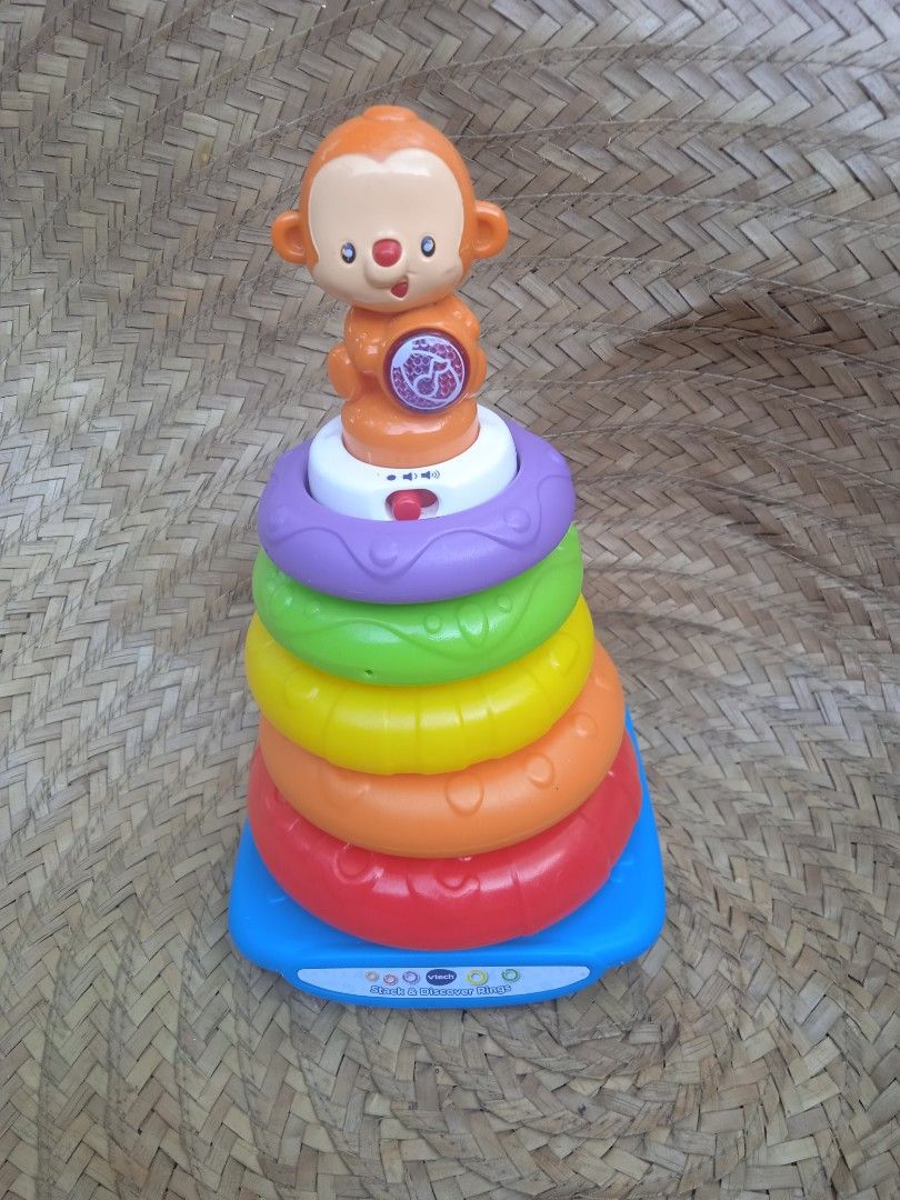 Vtech Stack and Discover Rings, Babies & Kids, Infant Playtime on Carousell