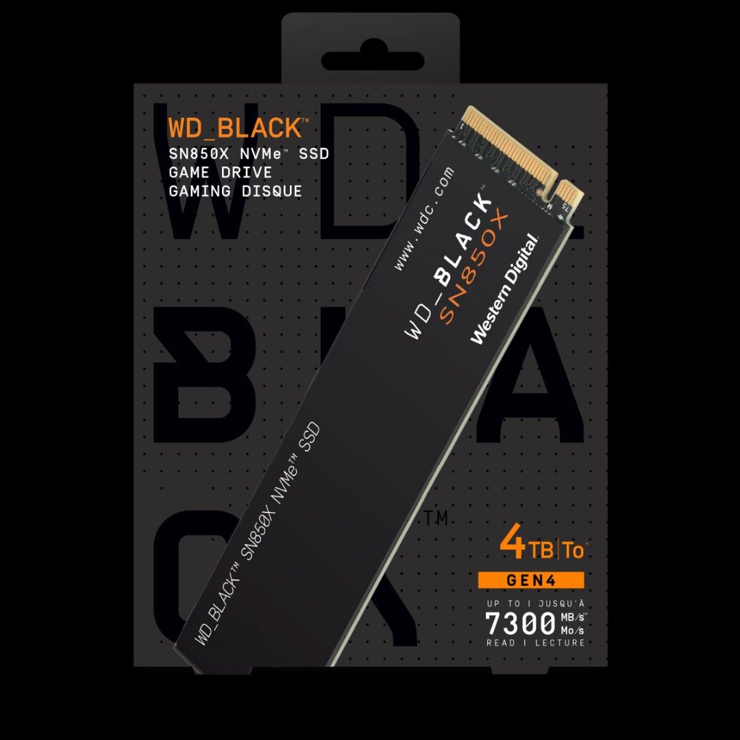 WD SSD nvme 4tb sn850x, Computers & Tech, Parts & Accessories, Hard ...