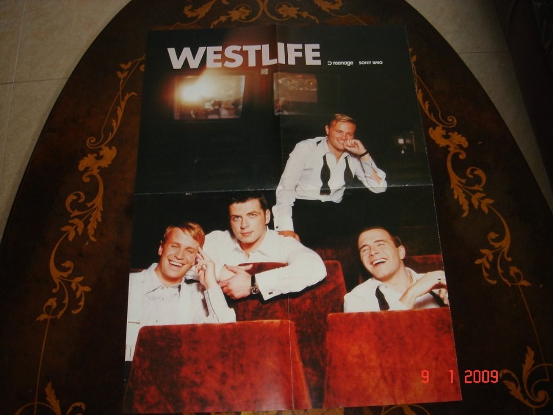 WESTLIFE, Teenage magazine, Double-Page Color Poster, Hobbies & Toys ...