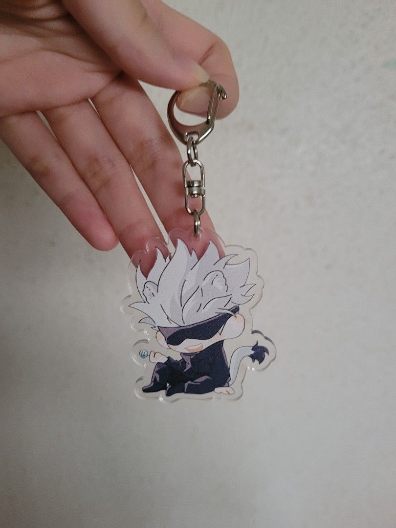 [WTS] Gojo Satoru Jujutsu Kaisen Keychain / Keyring, Hobbies & Toys ...