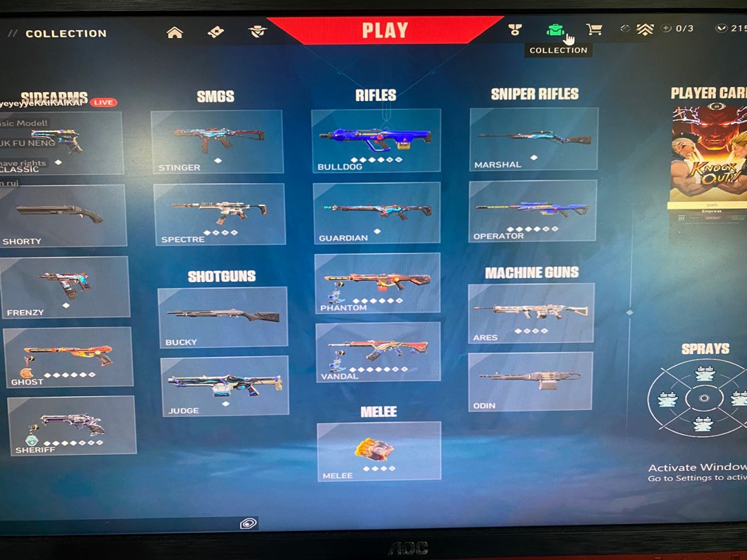 WTS valorant acc arcade bundle 8 premium, Video Gaming, Gaming ...