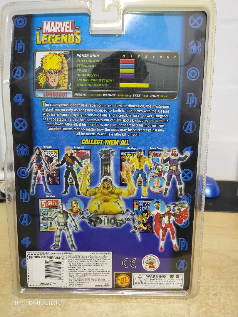 X-Men Mojo Series Longshot from Toybiz. Rare Marvel Legends, Hobbies ...