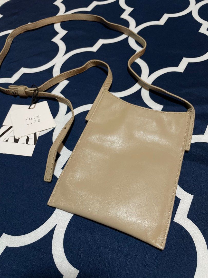 Zara Leather Mobile Phone Bah, Men's Fashion, Bags, Sling Bags on Carousell