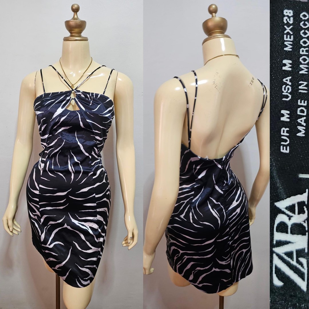 Zara Satin dress, Women's Fashion, Dresses & Sets, Dresses on Carousell