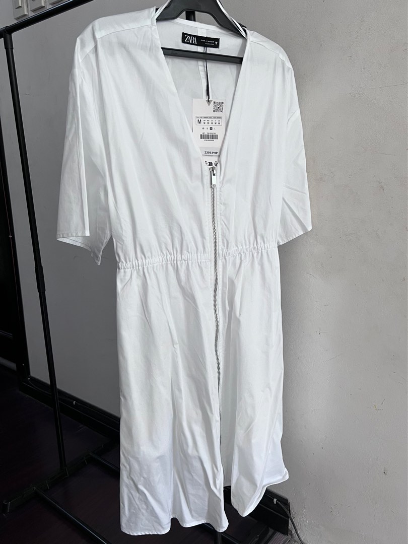 Zara Short Dress with Zips, Women's Fashion, Dresses & Sets, Dresses on ...