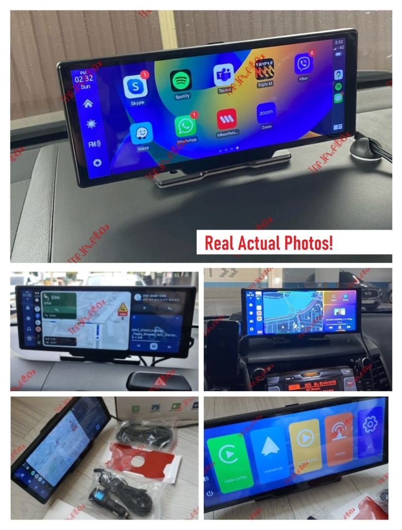 10" Dashboard Carplay / Android Auto Car Player Monitor Screen | GPS ...