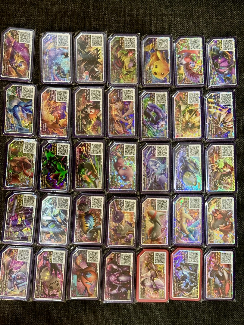 Authentic 35 pieces of Pokemon gaole 5 stars from Part 1 to Rush ...