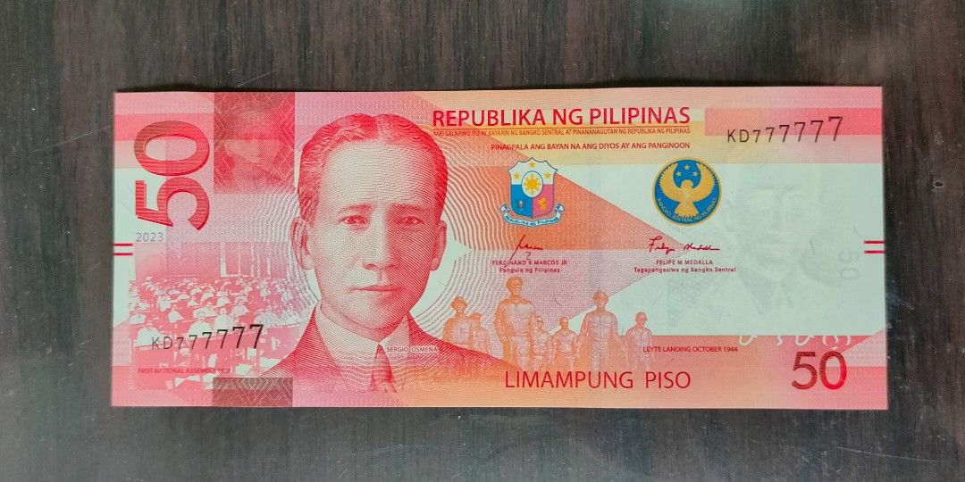 50 peso solid notes, Hobbies & Toys, Memorabilia & Collectibles ...