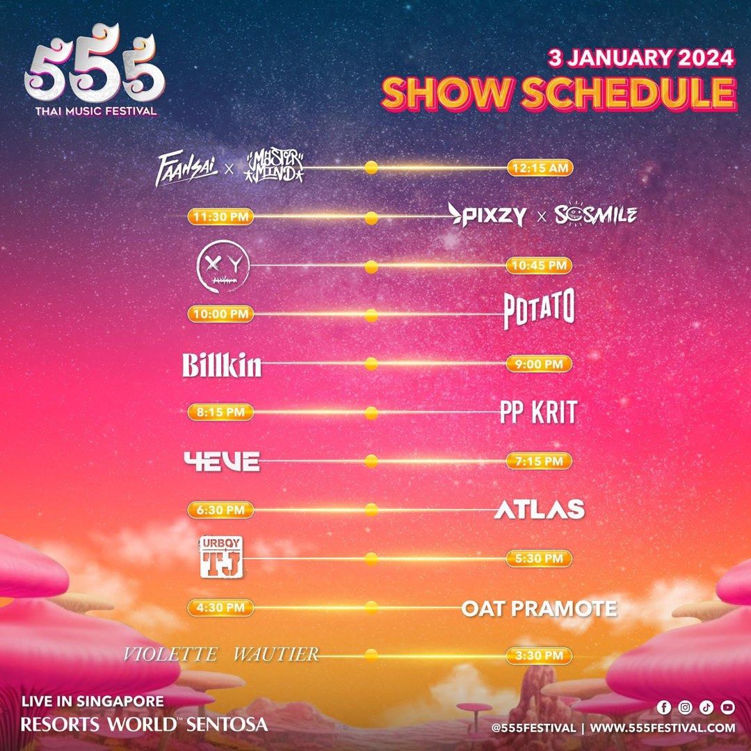 555 Thai Music Festival Ticket!, Tickets & Vouchers, Event Tickets on ...